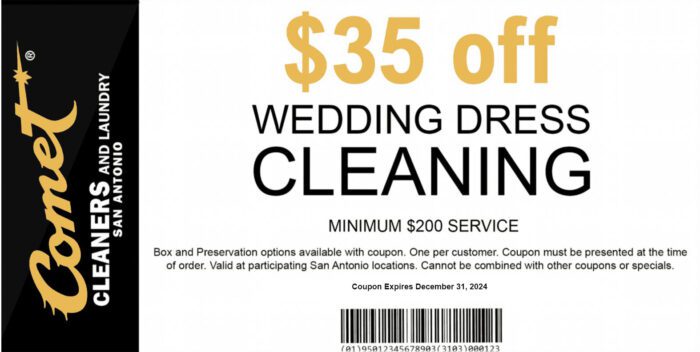 Coupons - Comet Cleaners and Laundry San Antonio